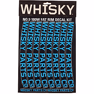 WHISKY - Rim Decal Kit for Two 100w Rims - Cyan