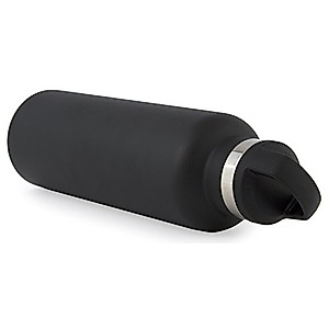 Simple Modern Insulated Water Bottle with Handle Lid 1 Liter Reusable Ascent Narrow Mouth Stainless Steel Thermos Flask, 32oz Handle Lid, Midnight Black