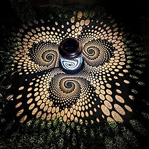 DIBIEECN Solar Lanterns Outdoor Hanging Lantern Metal Waterproof LED Lantern with Solar Powered Garden Patio Decorations Decor Lantern with Handle Christmas Gift Idea