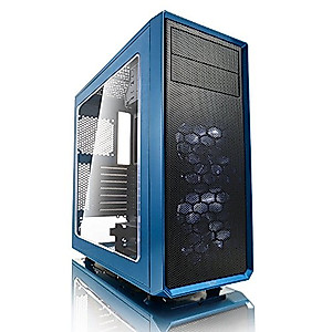 Fractal Design FD-CA-FOCUS-BU-W Focus G ATX Mid Tower Computer Case Petrol Blue