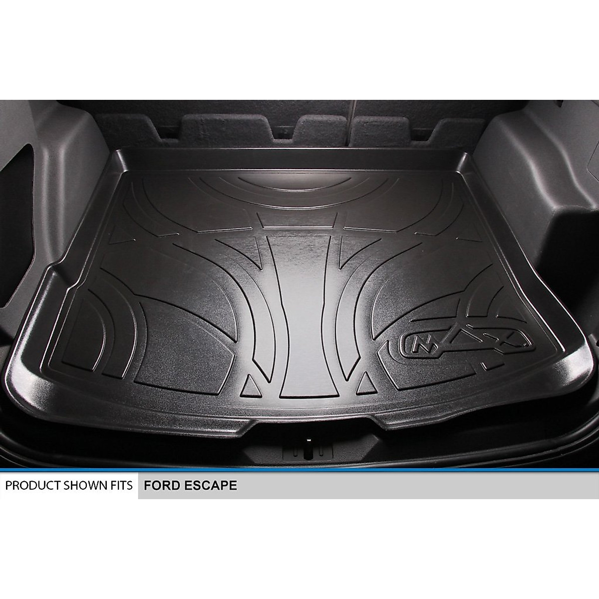 SMARTLINER Custom Fit Floor Mats 2 Rows and Cargo Liner Set Black Compatible with 2013-2019 Compatible with Ford Escape