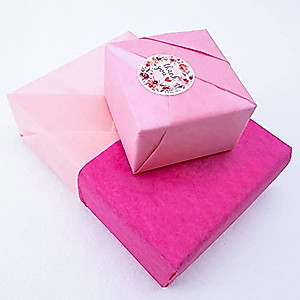 60 Sheets Gift Tissue Paper Bulk,20" x 14",Tissue Paper for Gift Bags,DIY and Crafts,Gift Wrapping Tissue Paper for Valentine's Day Mother's Day Birthday Wedding Baby Shower, 3 Colors (Pink)