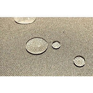 Eevelle Meridian Patio Oval Table Cover with Marine Grade Fabric - Waterproof Outdoor Table Cover - Furniture Set Covers for Dining Table - Easy to Install - (25"H x 72"L x 42"W, Khaki)