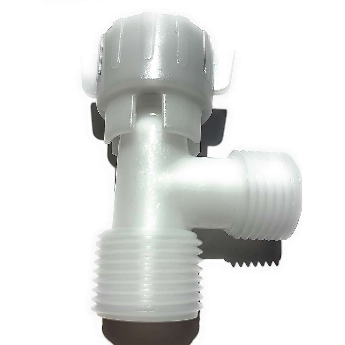 Plastic 7/8"(15/16") x 7/8"(15/16") x 1/2" T adapter connector for Bidet, toilet with Rubber Washer US Specification