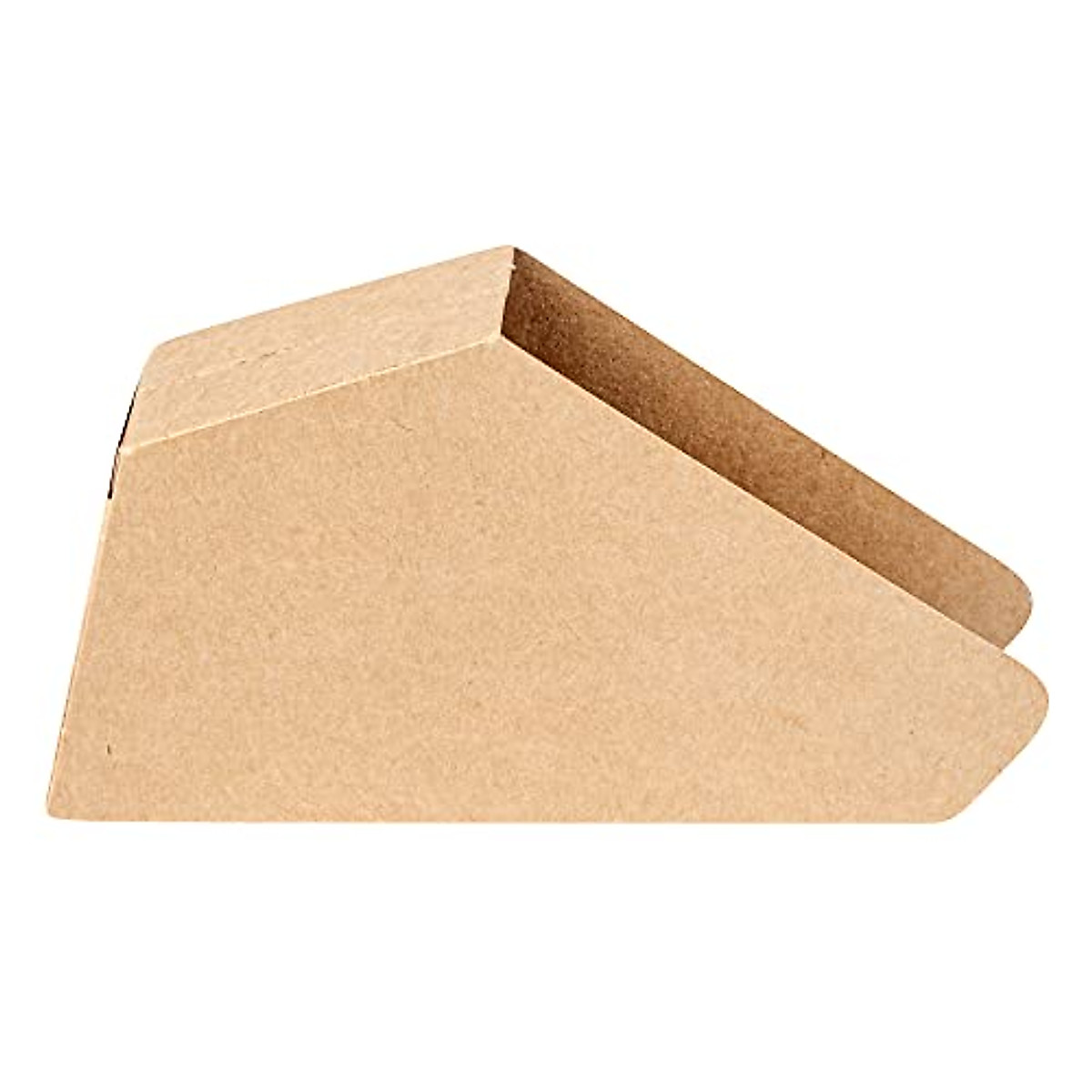 Restaurantware Bio Tek Kraft Paper Small Taco Holder - Greaseproof - 4" x 1 1/4" x 2 1/4" - 200 count box
