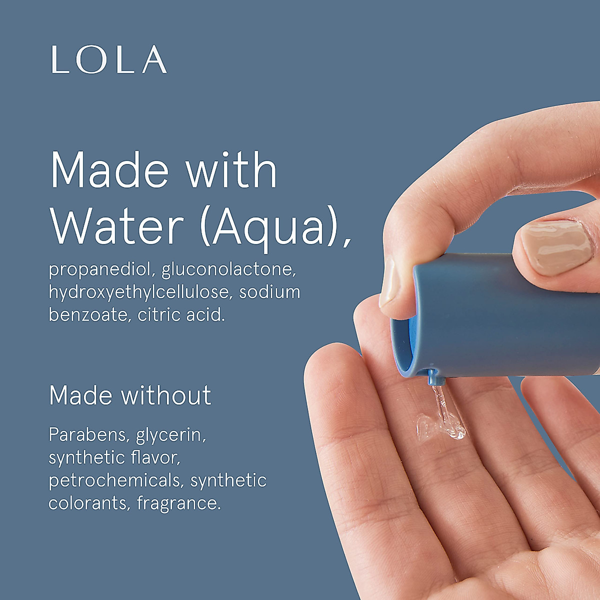LOLA Personal Lubricant - Water-Based Lube for Couples, Unscented Lubricant & Sex Lubricant, Natural, Anal Safe for Women & Men, Water Based Lubrification