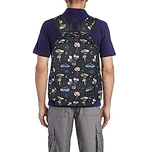 Aiojool Pastel Space Mushrooms Backpack Large Laptop Backpack Lightweight Backpack Casual Daypack