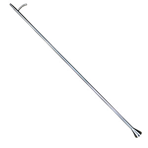 Stainless Steel 41" Extra Long Blow Poker for Large Fire Pit by One Piece Big Fire Stick, Safety Blow Tools