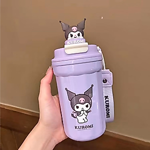 Everyday Delights Kuromi Tumbler with Cover & Strap 480ml