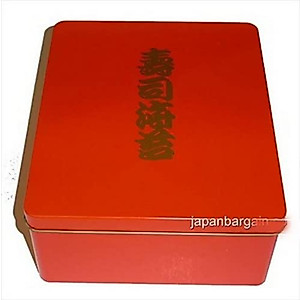 JapanBargain 1633, Sushi Nori Kan Japanese Seaweed Container for Sushi Chef Japanese Restaurant Full Size, Red Color, Made in Japan