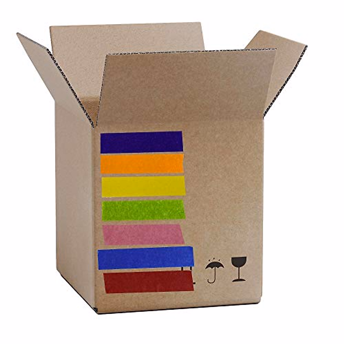 TradeGear Colored Masking Tape 7 Pk – 1 Inch x 15 Yards (45 Ft) - Rainbow Color Craft Paper Tape – Perfect for Art, Labeling, Color Code, Classrooms, Painters, Kids, Home, Office, DIY