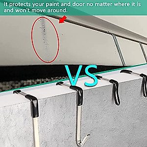 Katkuca Over the Door Shoe Organizer - Hanging Storage Shoe Rack with 24 Oversized Fabric Pockets, 10 protection Covers and 4 Metal Hooks for Men's Sneakers, Women's Heels, Kids, Slippers