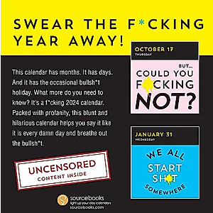 A F*cking 2024 Boxed Calendar: A Daily Dose of Zero F*cks (Funny Daily Desk Calendar, White Elephant Gag Gift for Adults)