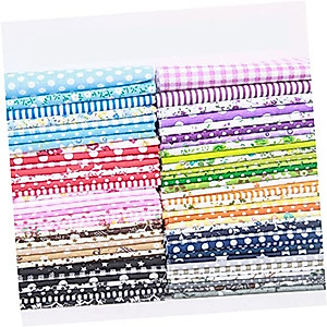 JEWEDECO 7pcs Linen Sheets Cotton Percale Sheets Felt Sheets Cotton Floral Fabric Quilting Fabric Bundles Craft Fabric Scraps Scrapbook Crafts Cloth Women's Flowers Combo Plate