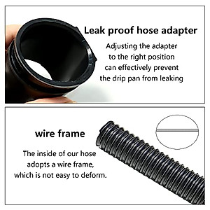 KYWYOYOU Rain Gutter Downspout Extensions Flexible, Catch Basin Downspout, Down Spout Extender, No Dig Low Profile Catch Basin Downspout Extension Kit for Cement Floor and Lawn Included.