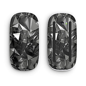 Design Skinz Black 3D Diamond Surface Vinyl Decal Compatible with The Apple Magic Mouse 2 (Wireless, Rechargable) with Multi-Touch Surface