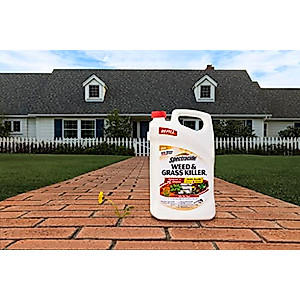 Spectracide Weed & Grass Killer (Refill), Use On Driveways, Walkways and Around Trees and Flower Beds, 1.3 Gallon