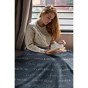 Personalized Name Swaddle For Newborn, Personalized Blanket, Customized Baby Name Blanket, Personalize Baby, Swaddle Blanket, Baby Blanket, Monogram Blanket, New Baby, King (MPDHG1754-MBBlack)