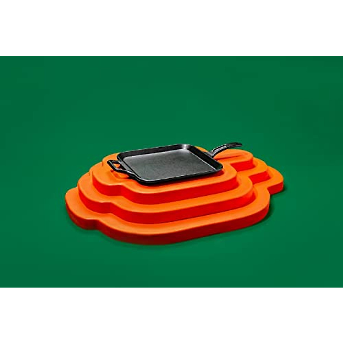 Lodge BOLD 12 Inch Seasoned Cast Iron Square Griddle, Design-Forward Cookware