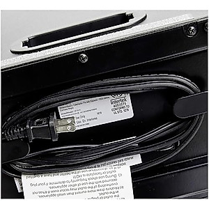 Amazon Basics Portable Space Heater, With Remote Control, Adjustable Thermostat, LED display, Energy-Saving ECO-Smart Setting, 1500W, Black, 11.4"D x 14.5"W x 14.7"H