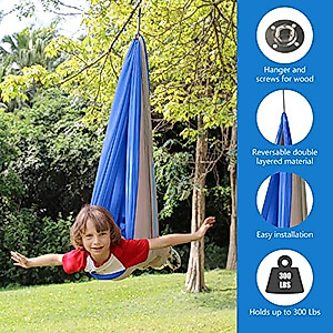 Sensory Joy Swing for Kids Indoor or Outdoor, Therapy Swing for Kids and Adults Sensory Hammock