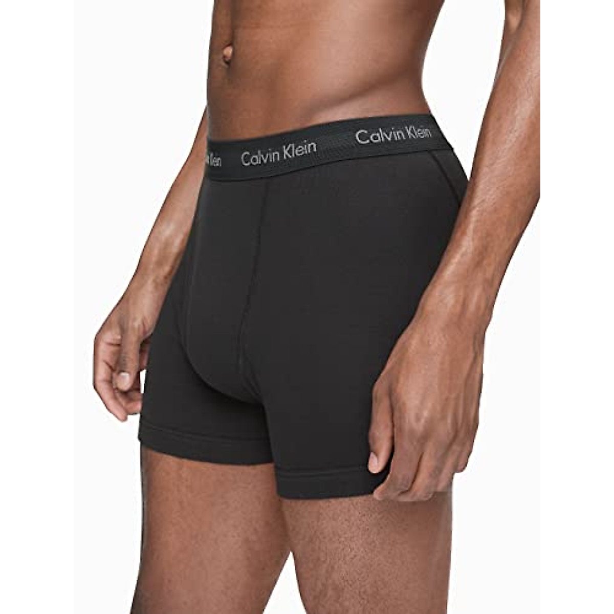 Calvin Klein Men's Cotton Classics 7-Pack Boxer Brief, 7 Black, M