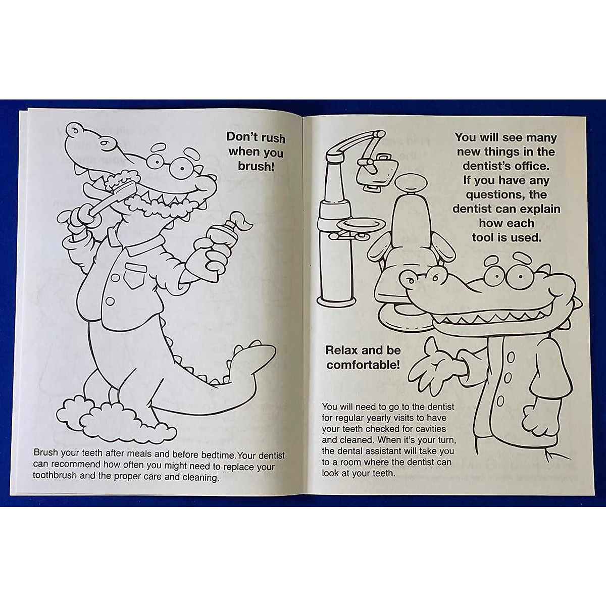 ZOCO - It's Tooth Time - Educational Coloring Books for Kids (25 Bulk Pack, Without Crayons) - Dentist Toys for Kids - Dental Office Supplies