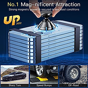 CASEKOO [Never Fall] Magnetic Car Mount [6X N52 Powerful Magnet] 360°Adjustable Alloy Dashboard Phone Holder for Car [2X Metal Plates] Fits for iPhone 11/12/13/14 Ultra 22/23 All Cell Phone