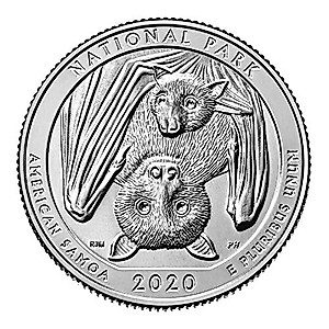 2020 D Bankroll of 40 - American Samoa National Park Quarter Uncirculated