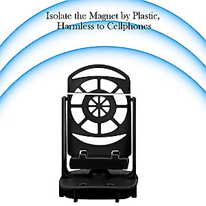 Seltureone Phone Swing Compatible for Pokemon GO Plus Cellphone Pedometer Steps Counter Accessories, (Super Mute) (Support 2 Phones) Quick Steps Earning Device with USB Cable, Phone Holder- Black