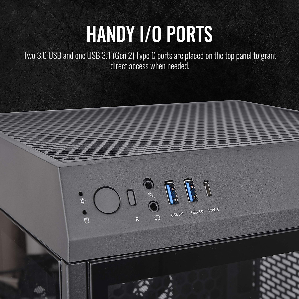 Thermaltake Tower 100 Black Edition Tempered Glass Type-C (USB 3.1 Gen 2) Mini Tower Computer Chassis supports Mini-ITX CA-1R3-00S1WN-00