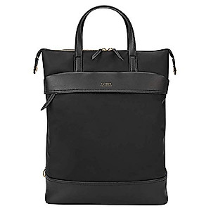 Targus Newport Convertible 2-in-1 Backpack to Tote Bag, Sleek Professional Business Purse Bag and Protective Sleeve fits 15-Inch Laptop, Black (TSB948BT)