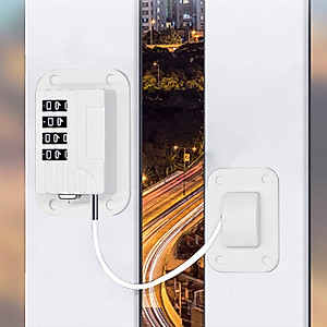 Fridge Lock, Refrigerator Combination Lock, Child Proof Baby Safety Locks, Multi Purpose Cabinet Lock Password Lock File Cabinet Lock, No Keys Needed(White)