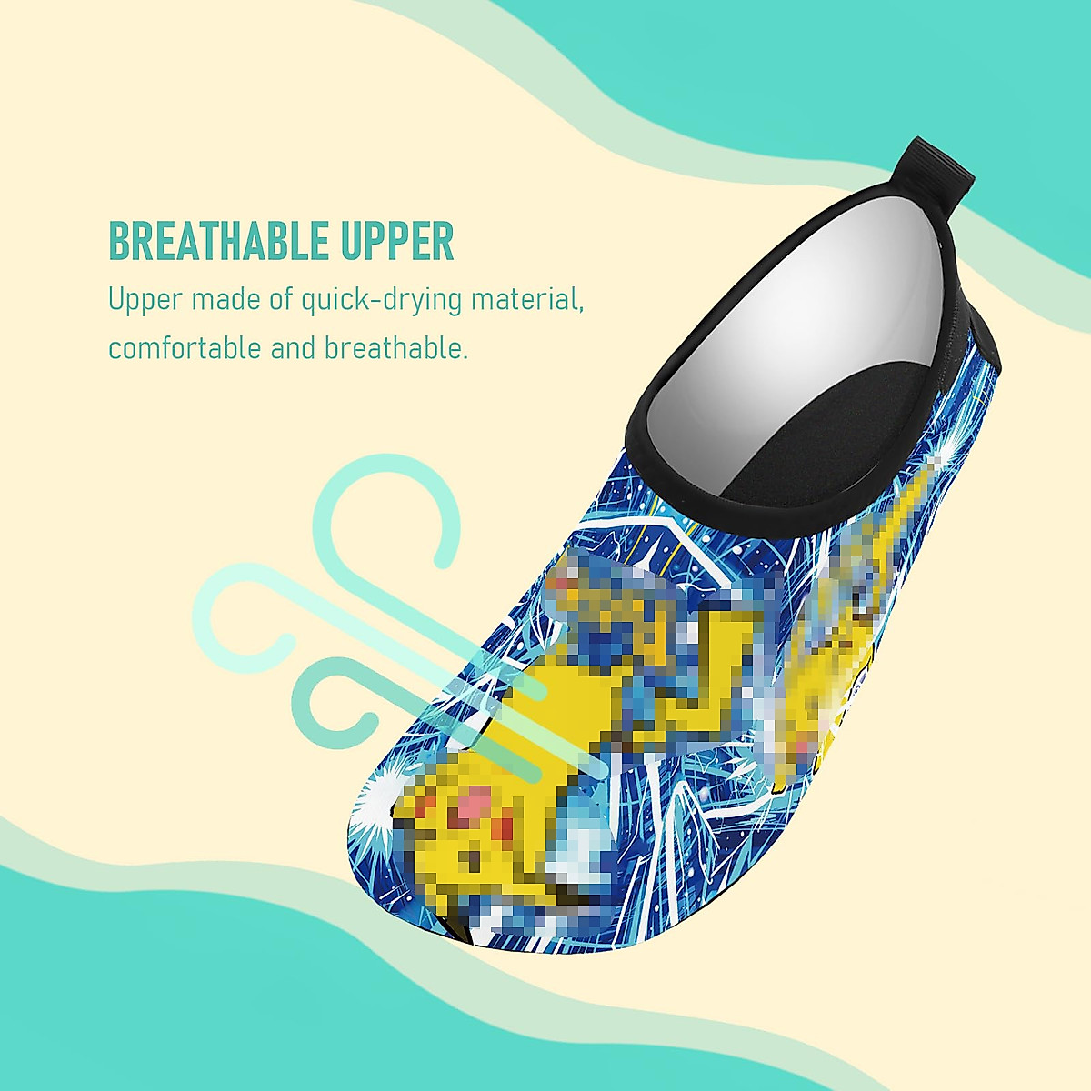 Kids Water Shoes for Boy Girl Quick-Dry Aqua Socks Non-Slip Water Socks River Sand Beach Shoes