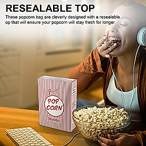 MT Products Popcorn Boxes for Party - 6 oz. (Pack of 30) - #8 Popcorn Buckets With Close Top - Great Popcorn Holder for Movie Night, Theater, Circuses, and Stadium