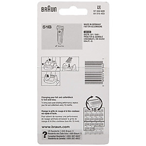 Braun Series 5 Replacement Head 51B, 1 ea