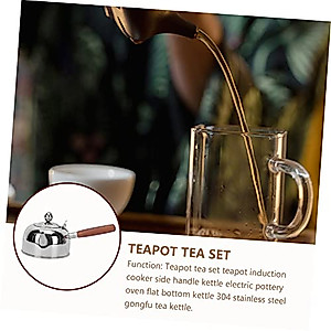 PRETYZOOM 1pc Kettle Turkish Coffee Warmer Gas Heaters for Home Espresso Coffee Maker Machine Stove Top Teapot Electric Coffee Percolators Vintage Tea Cups Induction Pans 304 Stainless Steel