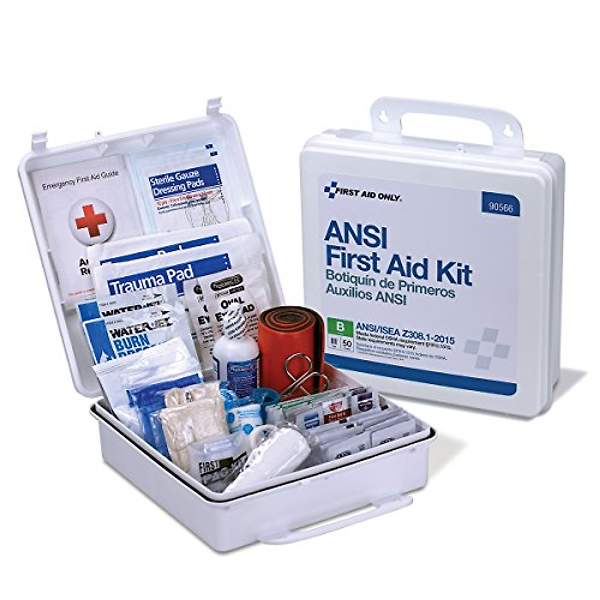 First Aid Only 90566 Bulk ANSI B 50-Person Emergency First Aid Kit for Office, Home, and Worksites, 199 Pieces