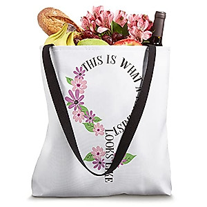 This Is What A Feminist Looks Like Symbol Flower Tote Bag