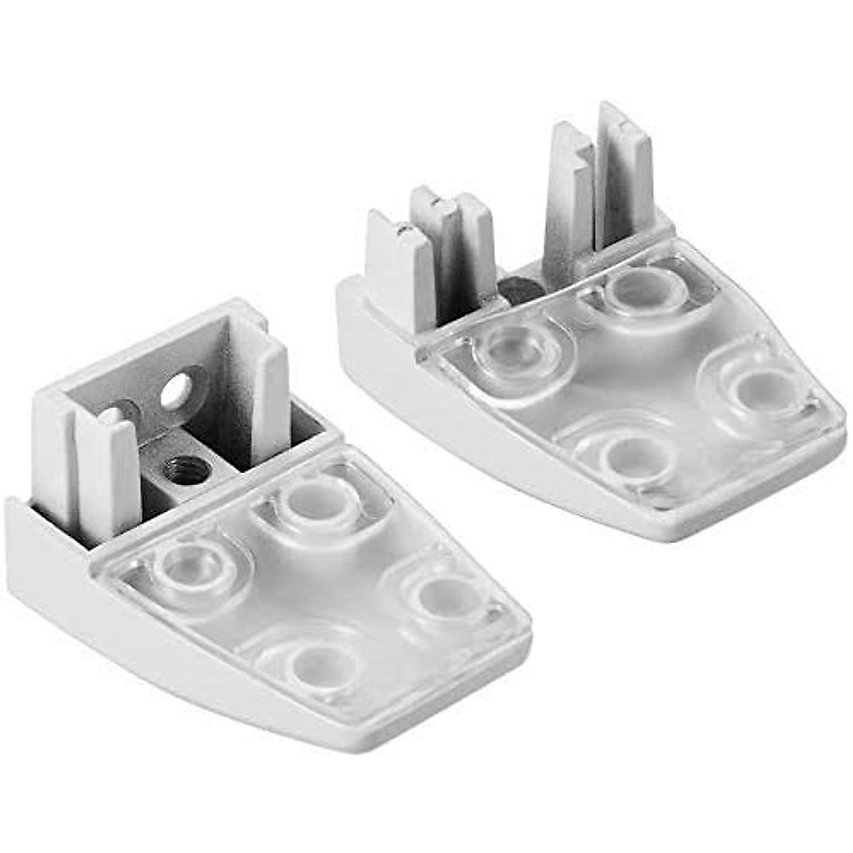 KSWLOR 20 PCS Office Desk Partition Support Bracket,Desk Divider Clamp Brackets Shelf Clip Clamp Holder Screen Clip Holders,Desk Privacy Screen Clips Clamps Sneeze Guard Bracket Support 0-1/2" Panel