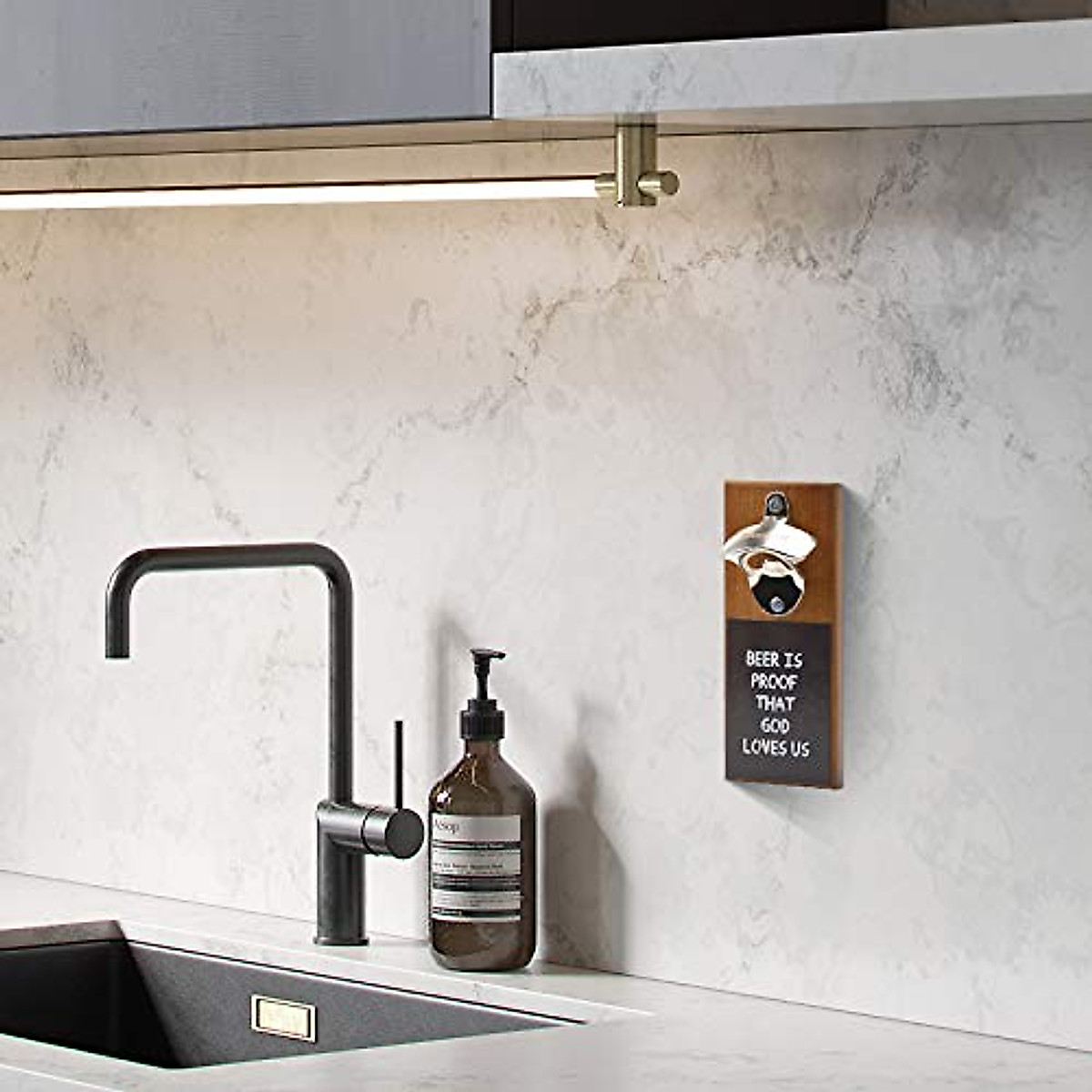 Fathers Gifts Bottle Opener Wall Mounted Magnetic from Daughter Stainless Steel Beer Bottle Opener,Gifts for Men Cool Gadgets Birthday Gifts for Dad Friends