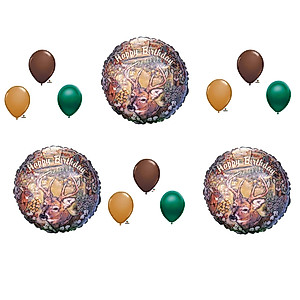 Deer hunting Camouflage Birthday Party Balloons Favors Decorations Supplies