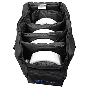Rockville RLB30 Bag for 4 Slim Par Chauvet/ADJ Lights+Controller+Accessories,Black