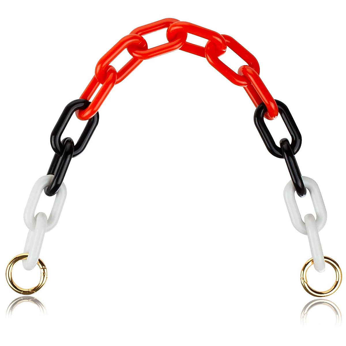 Allzedream Resin Purse Strap Acrylic Handbag Chain Replacement Shouder Bag (16in, Cool)