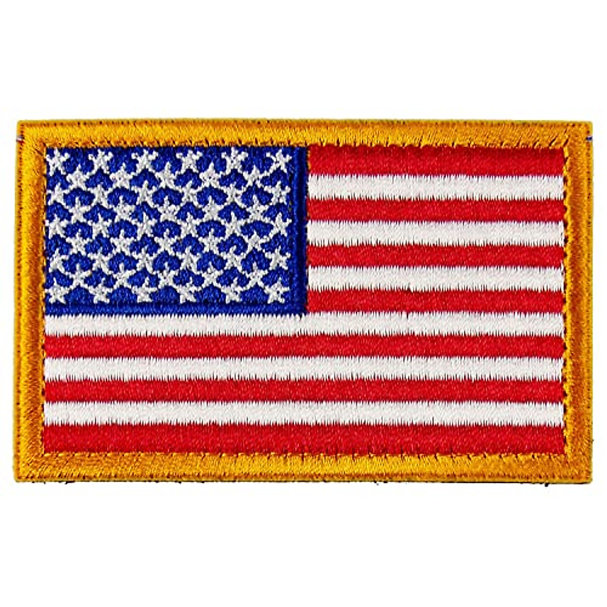 Tactical Patches of USA US American Flag, with Hook and Loop for Backpacks Caps Hats Jackets Pants, Military Army Uniform Emblems, Size 3x2 Inches