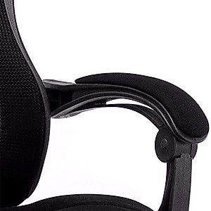 ADUH Fabric Mesh Office Chair Executive Swivel Computer Desk Chair with Large Seat Adjustable Armrests (Color : D)
