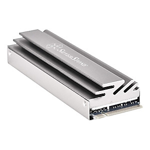 SilverStone Technology TP04 Aluminum Alloy M.2 SSD Cooling kit, TAA Compliant