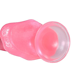 Huge Dildo Sex Toys for Women-Realistic Big Thick Dildo with Strong Suction Cup, Sex Toy Dildos with 11.8 Inch Big Adult Toys, Adult Sex Toy for Male&Female Couples, Anal Butt Plug Pink Rose Dildos