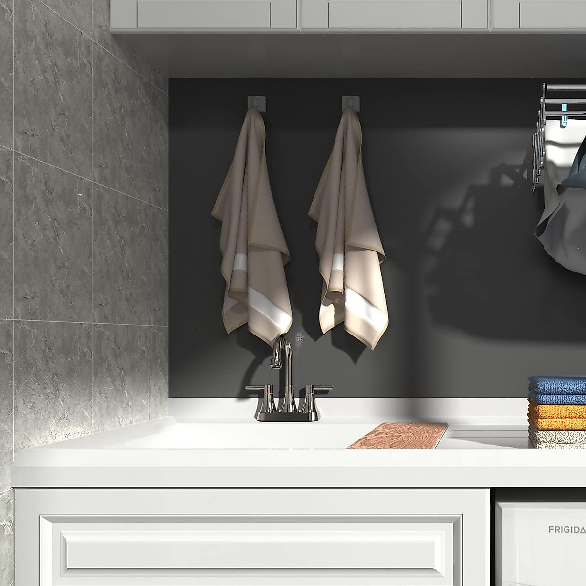 QSBOFOST Bathroom Faucets 4 inch Bathroom Sink Faucet with Pop Up Drain,360 Swivel Spout,Stainless Steel Lead-Free Sink Faucet with 2 Water Supply Lines for Bathroom Sink 2-3 Holes (Matte Black)