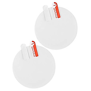 Acouto Car Rearview Mirror Film 80mm Transparent Car Rear View Mirror Anti Fog Rainproof Waterproof HD Clear PET Protective Film Sticker 2pcs Rounded